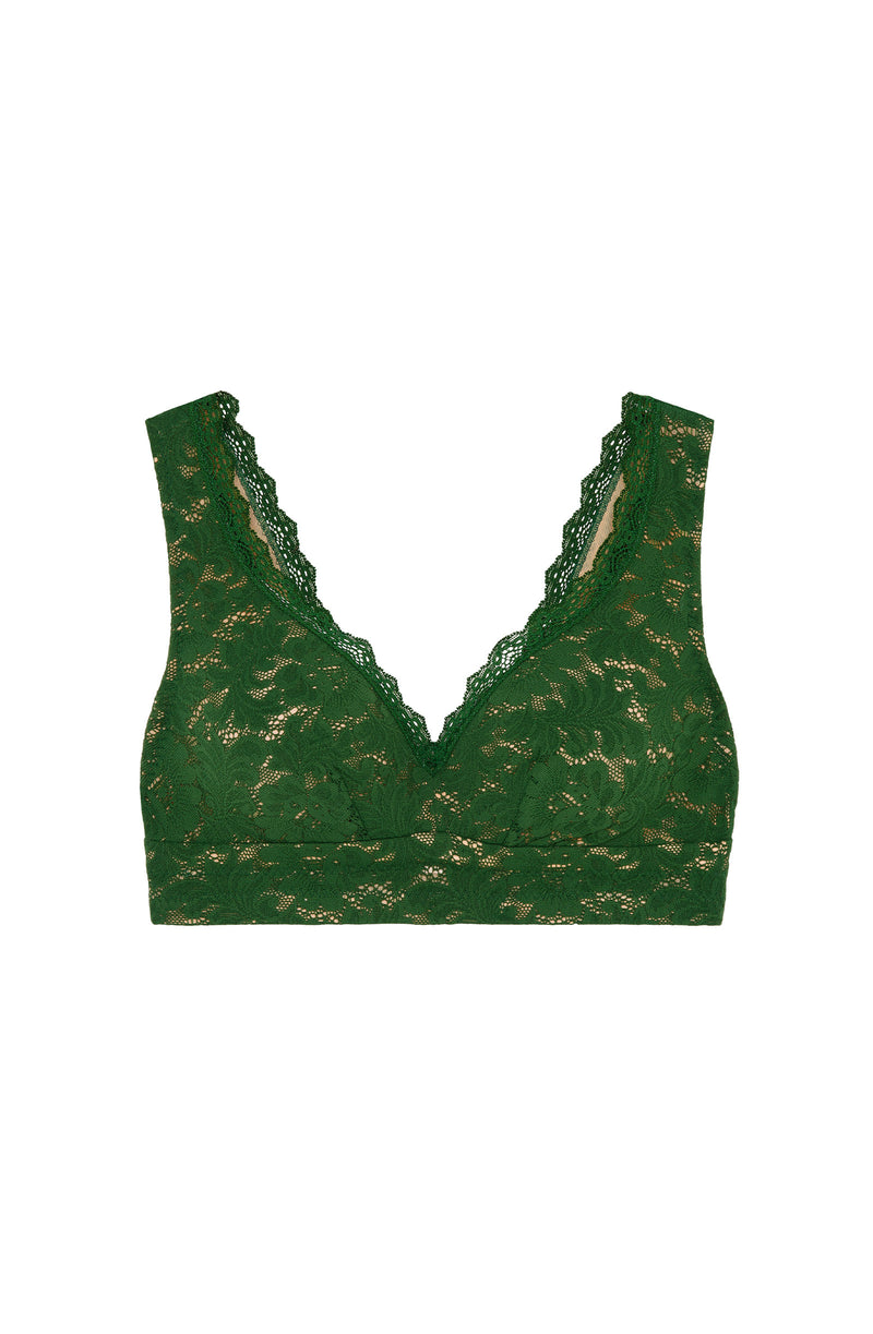 Paco - Pantalon en Dentelle Vert Olive - Pain de Sucre