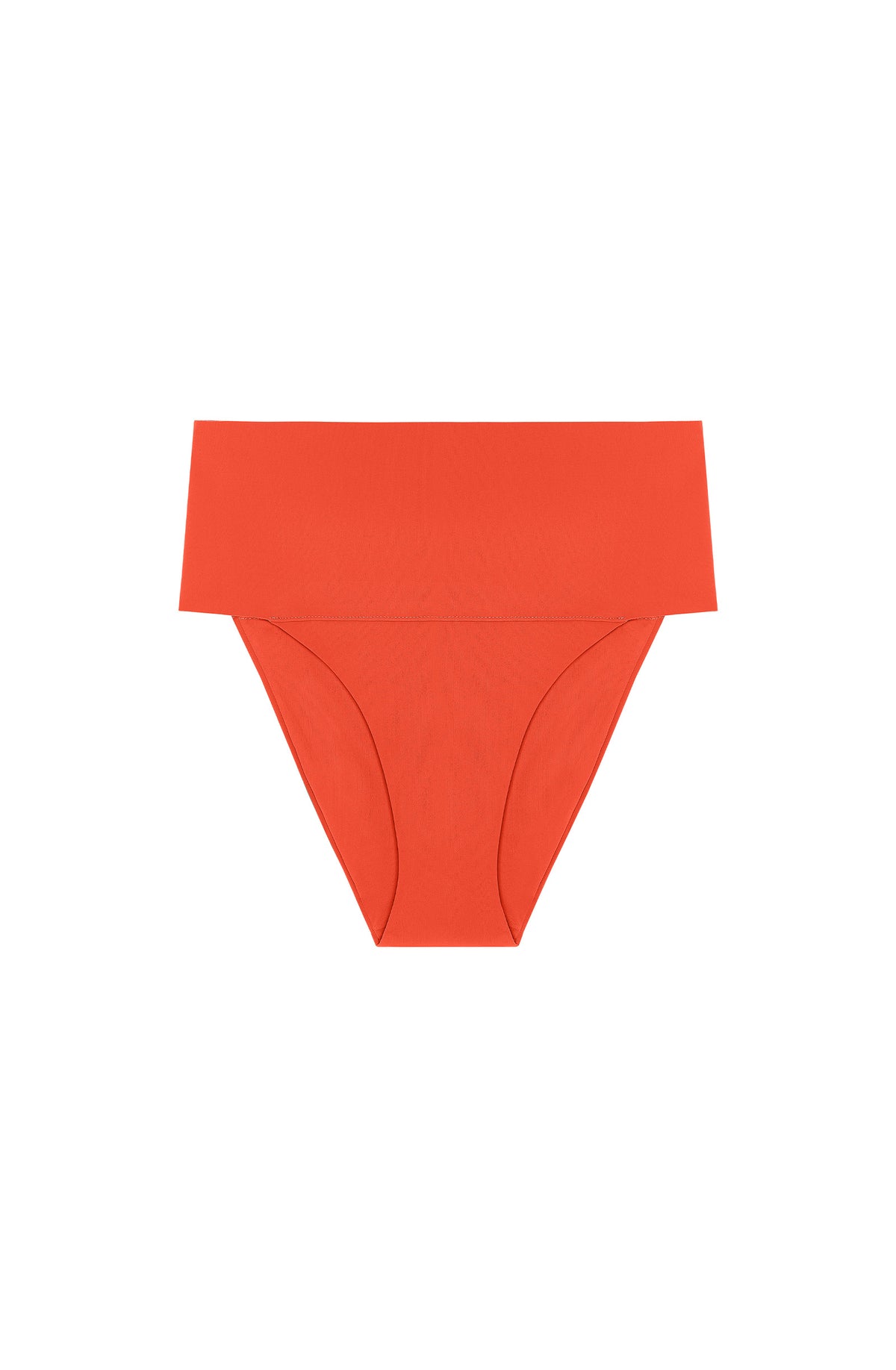 angie bas de maillot de bain taille haute orange - Pain de Sucre