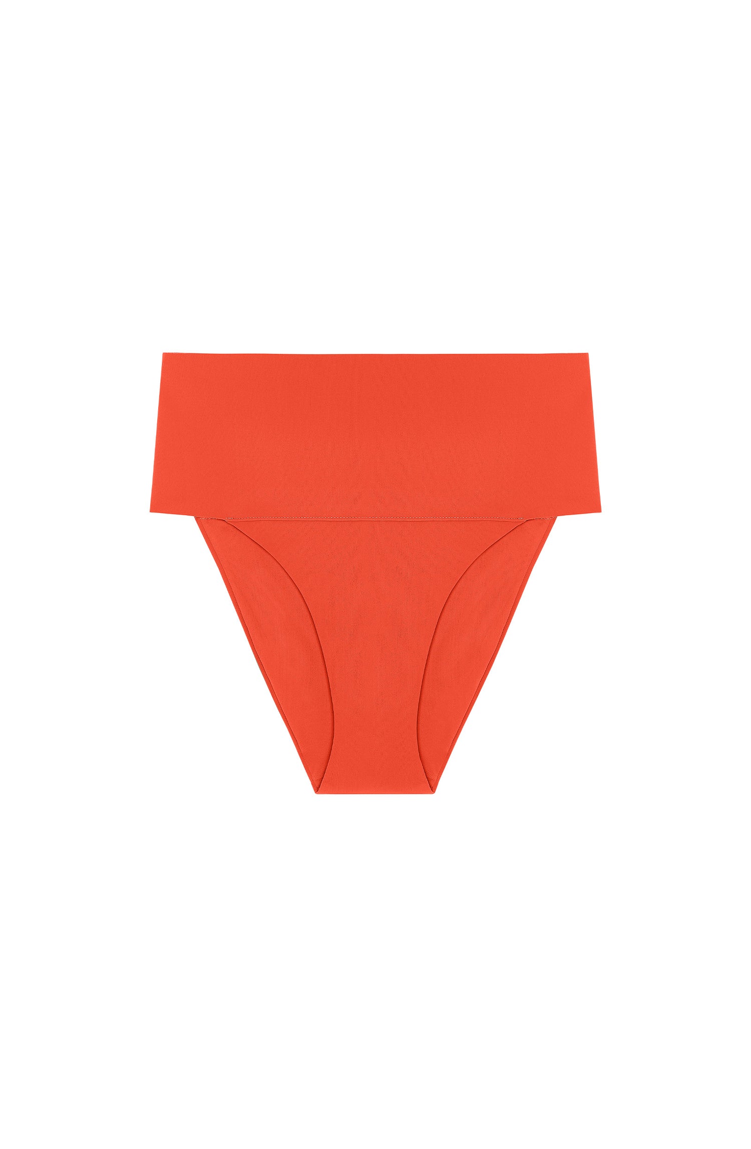 angie bas de maillot de bain taille haute orange - Pain de Sucre