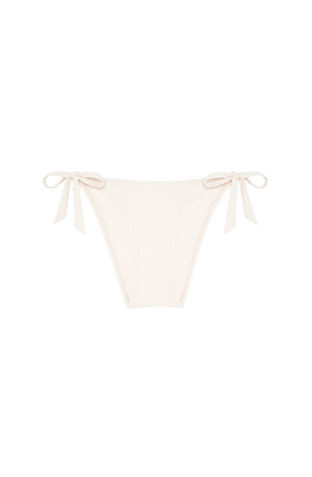 caty bas de maillot tanga noué ivoire - Pain de Sucre