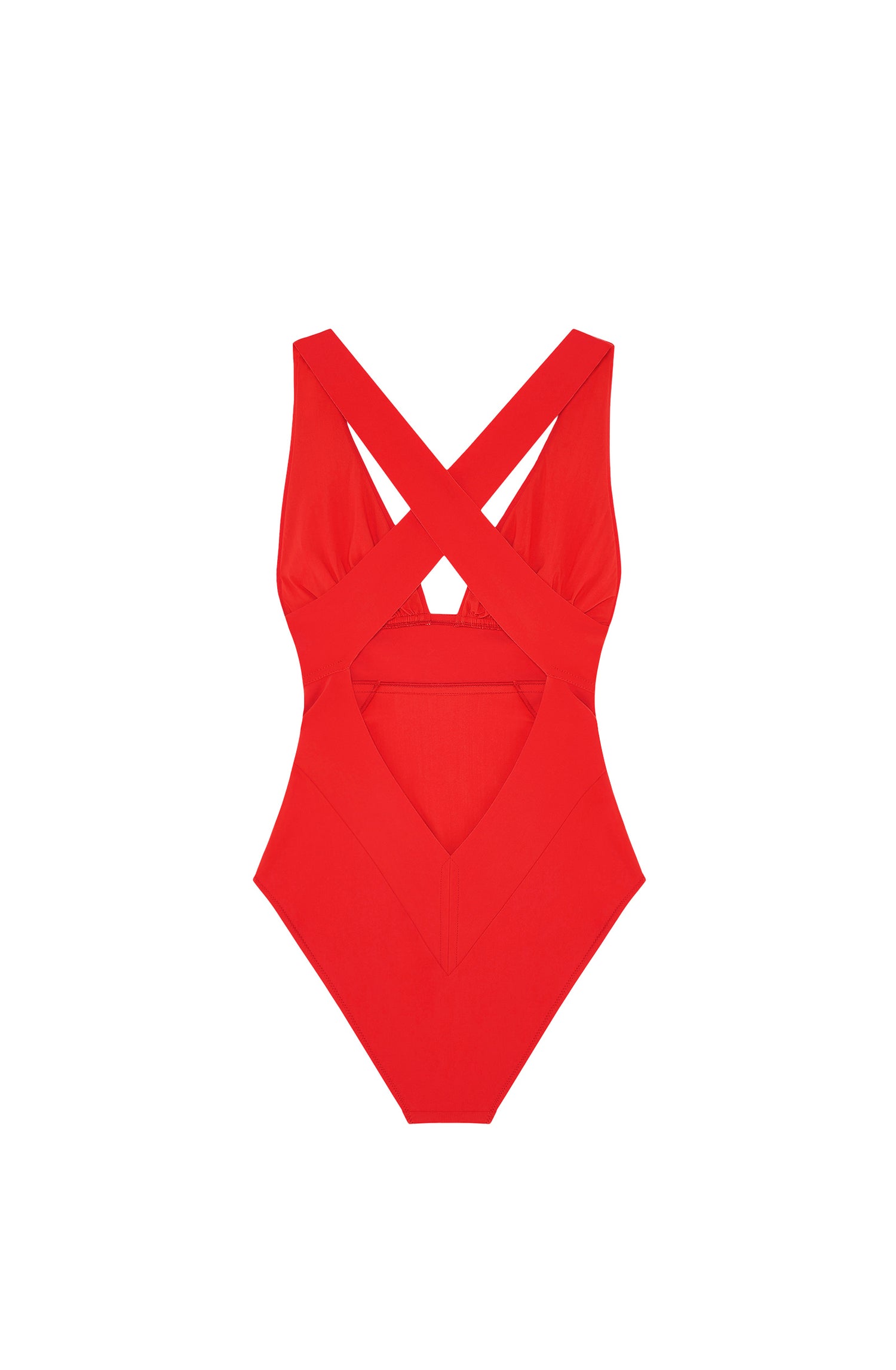 capri maillot de bain 1 pièce nageur rouge - Pain de Sucre