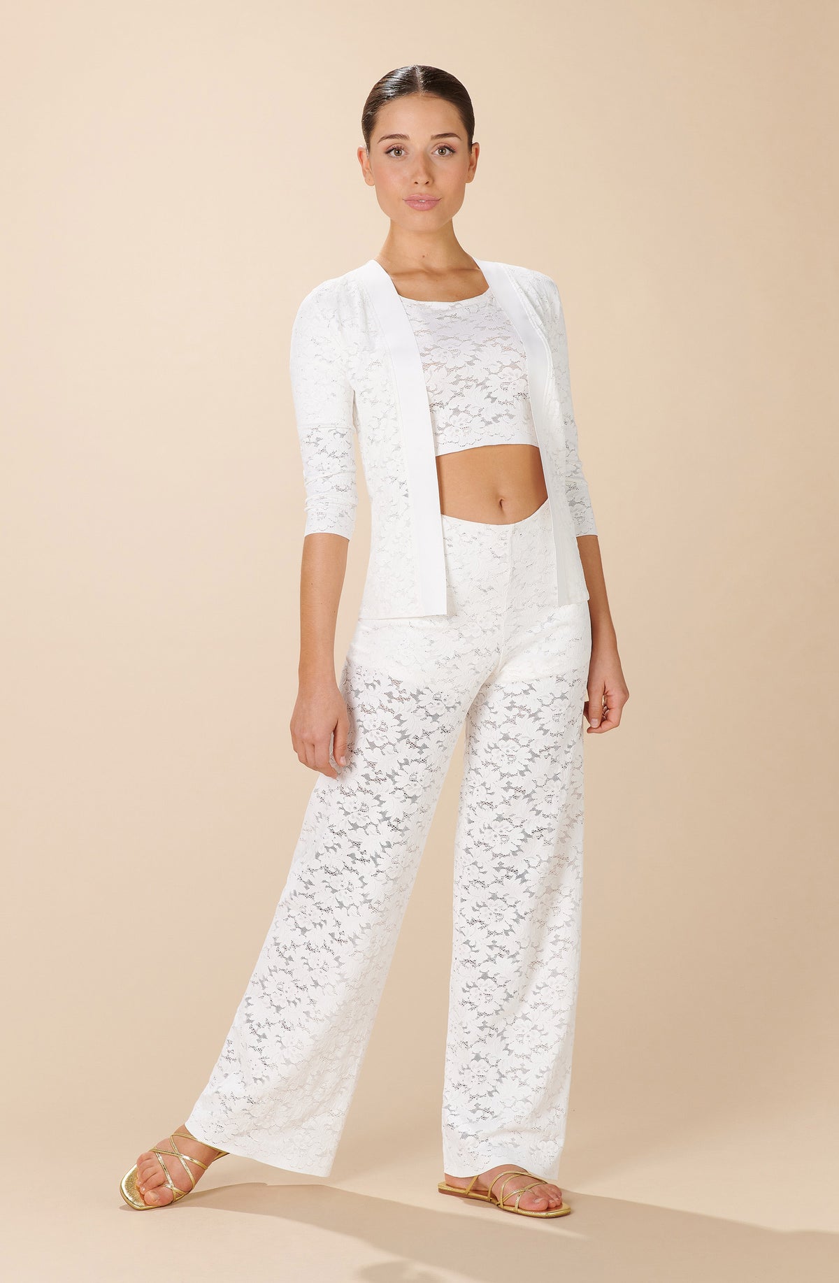 Paco - Pantalon en Dentelle Écume - Pain de Sucre